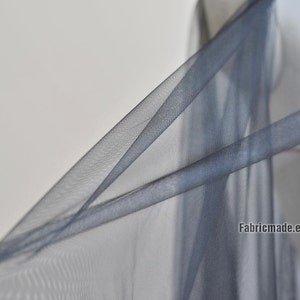 Strong Soft Transparent Clear Netting Fabric No Stretch in Black White ...