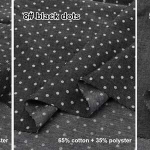 Pre Washed Denim Cotton Fabric – Light Weight Blue Stars/dots - Etsy