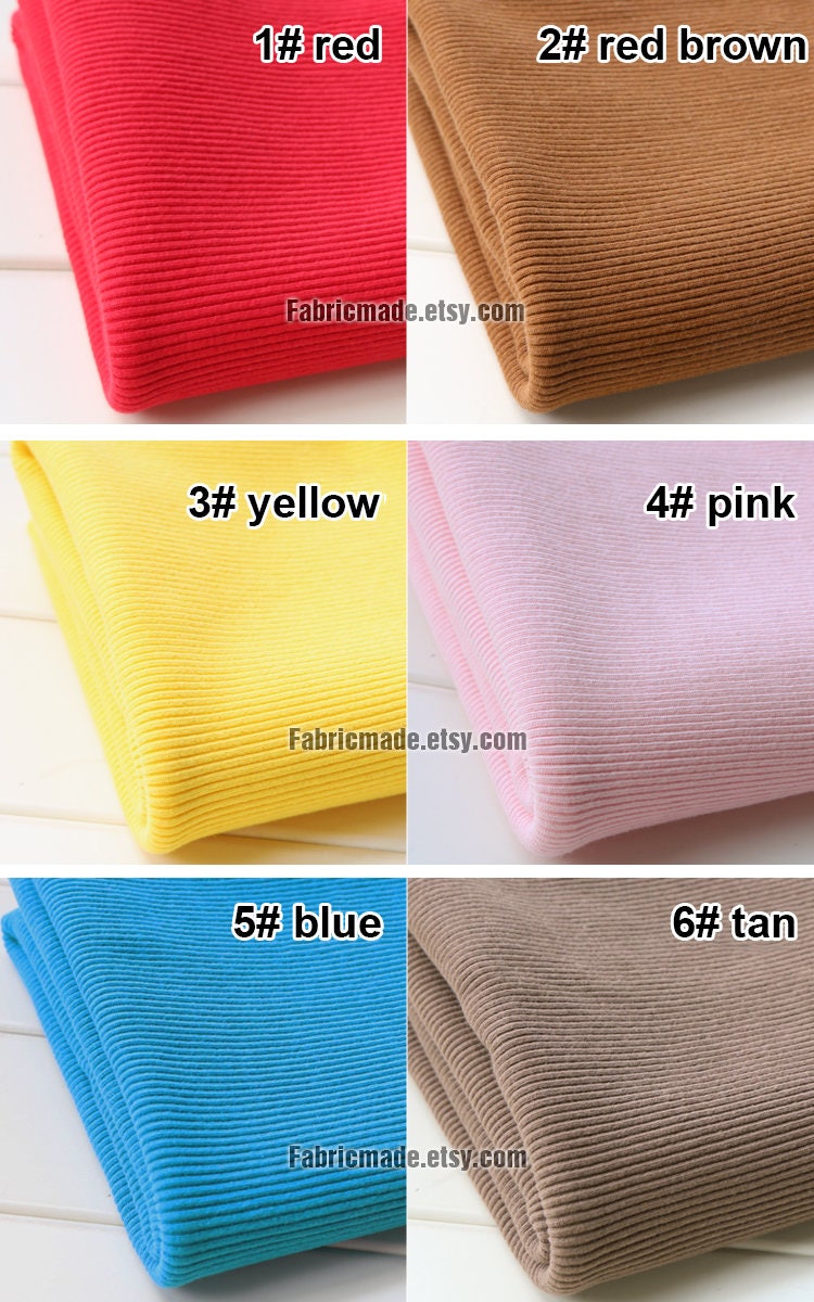 Heavy Knit Cotton Ribbing Fabric – Winter Cuffs, Neckline, Hems - Etsy
