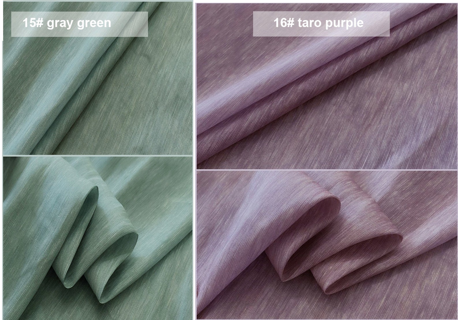 17 Colors Solid Silk Linen Blend Fabric 19.6/50cm | Etsy