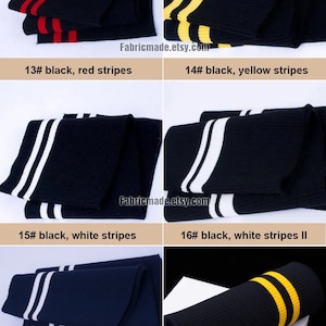 30 Colors Stripes Ribbing- 15cm X 80cm Ribbing and Binding Knit Fabric ...
