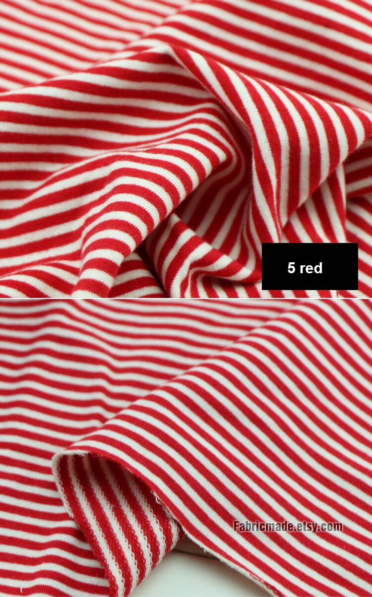 2mm Pin Stripes Fabric White Red Green Blue Brown White Stripe Baby ...