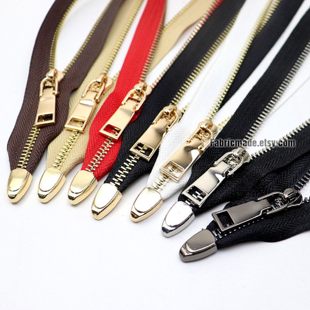 Size 5 Brass Metal Separating Zipper, Purse & Bag Supplies - Etsy