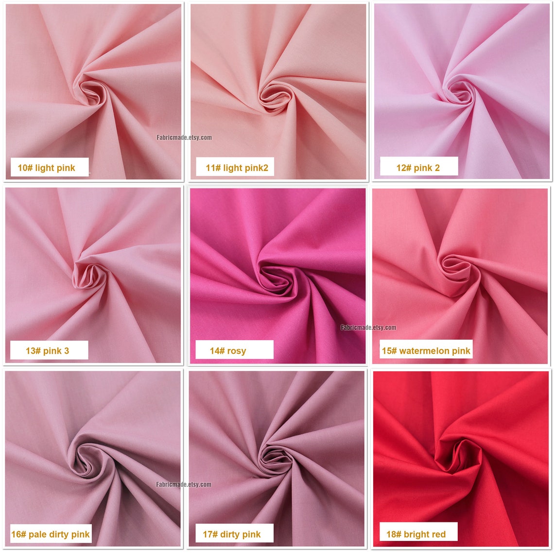 46 Colors 98 250cm Wide Solid Cotton Fabric Twill - Etsy