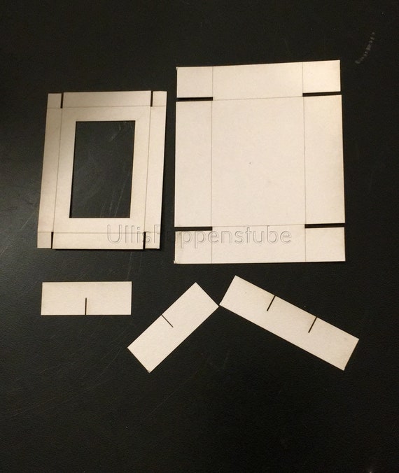 Box Craft Set Template for a Box to Make Yourself for the | Etsy