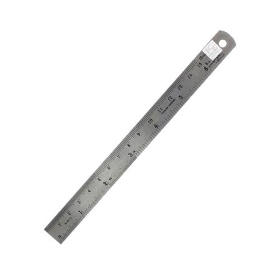 Stainless Steel Ruler 150 Mm - 6 Inch, for Miniature and Model Making ...