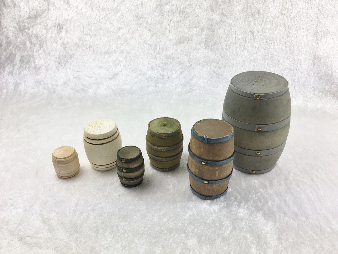 Wooden Barrel, Wine Barrel, Whiskey Barrel for the Dollhouse, the ...