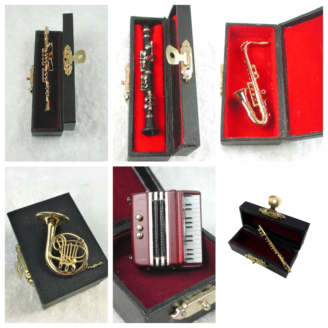 Musical Instruments for the Dollhouse, Banjo, Guitar, Electric Guitar ...