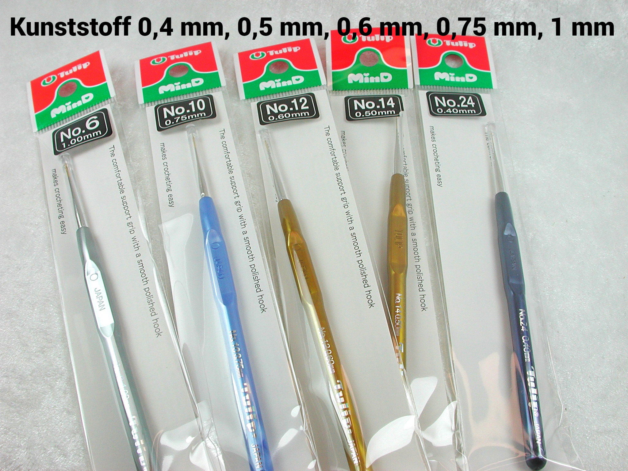 Crochet Hook for Miniature Handwork, Thickness 0.4mm, 0.5mm, 0.6mm, 0 ...