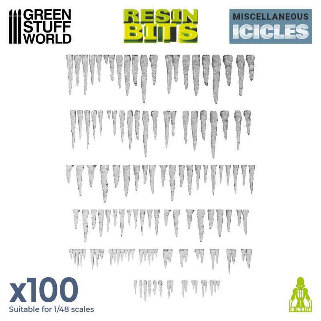 3D Print Set - Resin Stalactites and Icicles for Model Making ...