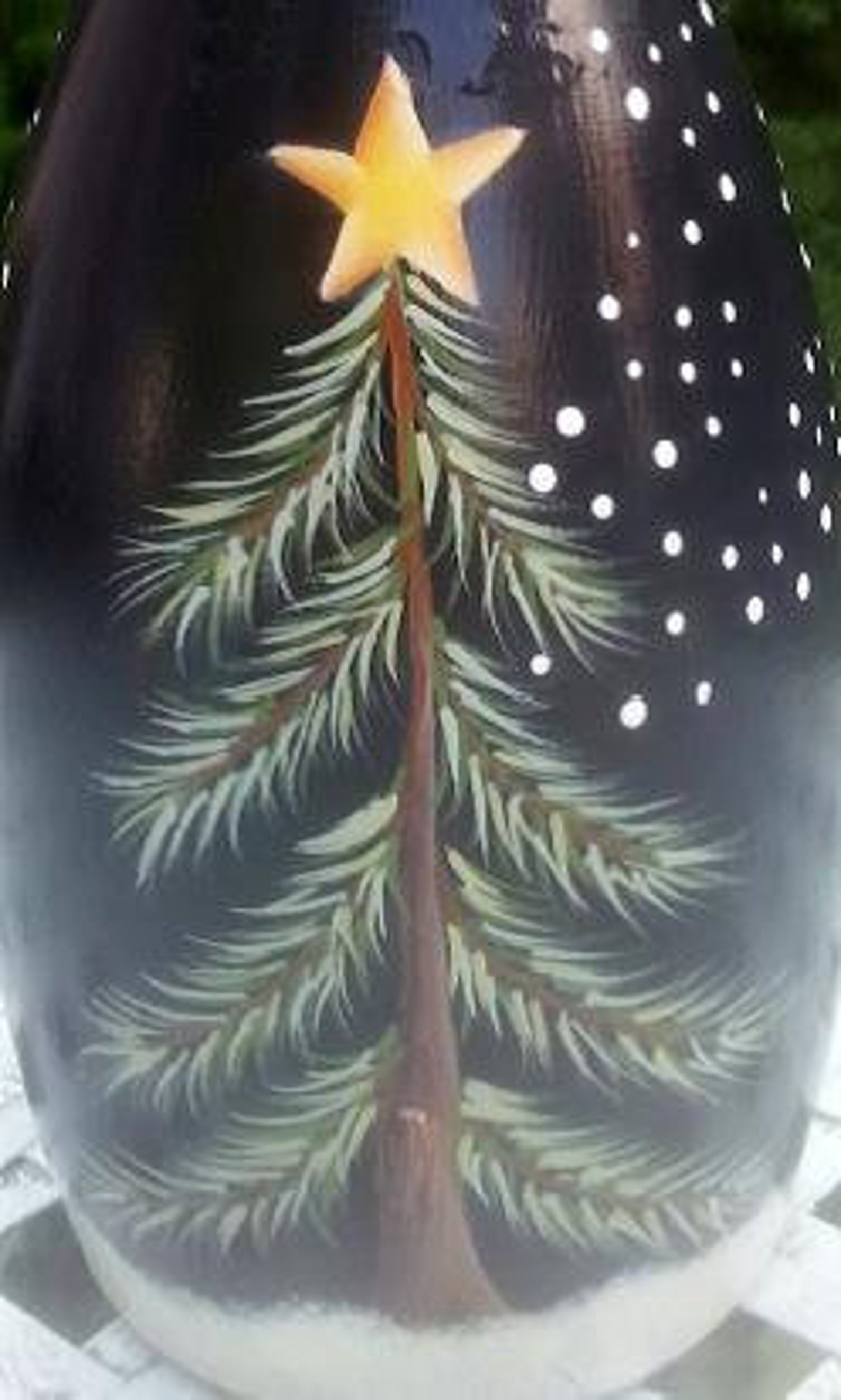 Christmas Musical Snowman Christmas Holiday Winter Tole Painting ...