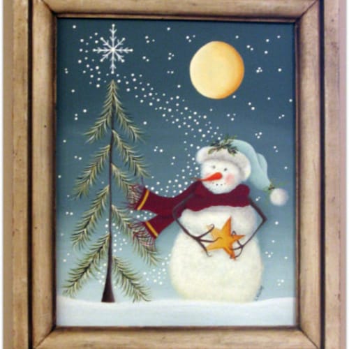 Tangled Snowmen Christmas Holiday Winter Tole Painting Pattern - Etsy