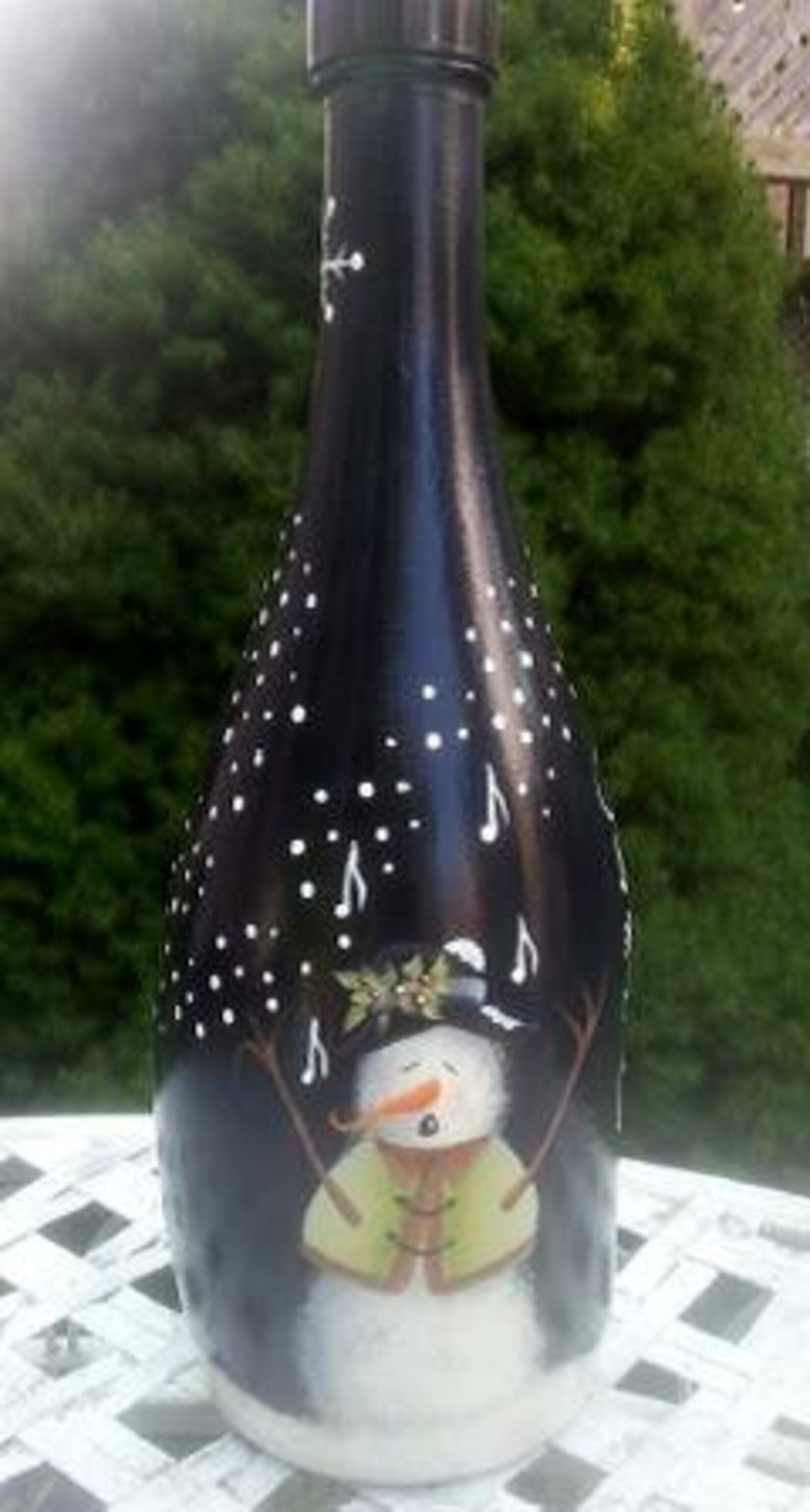 Christmas Musical Snowman Christmas Holiday Winter Tole Painting ...