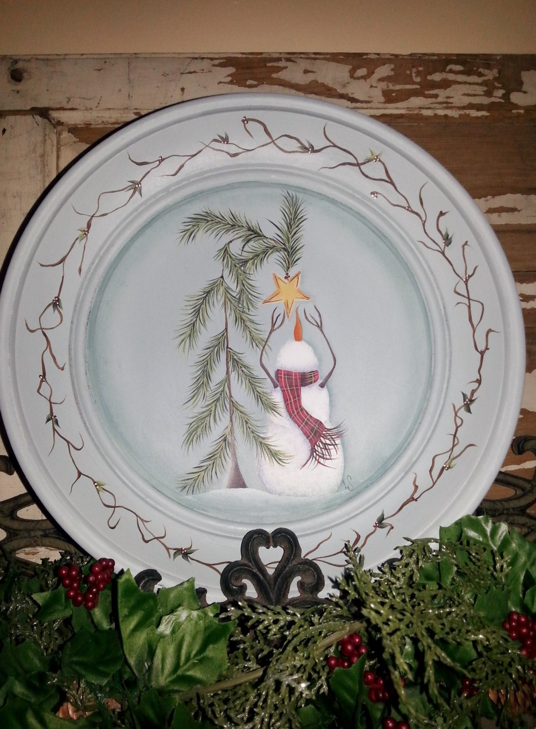 Falling Star Snowman Christmas Holiday Winter Tole Painting Pattern ...