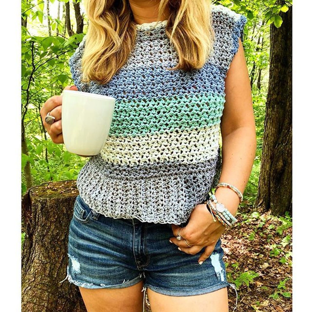 Weekender Summer Sweater Crochet Pattern Instant Download - Etsy