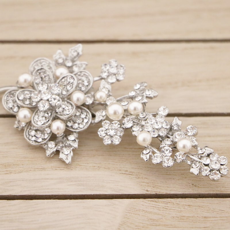 Pearl Brooch - Etsy