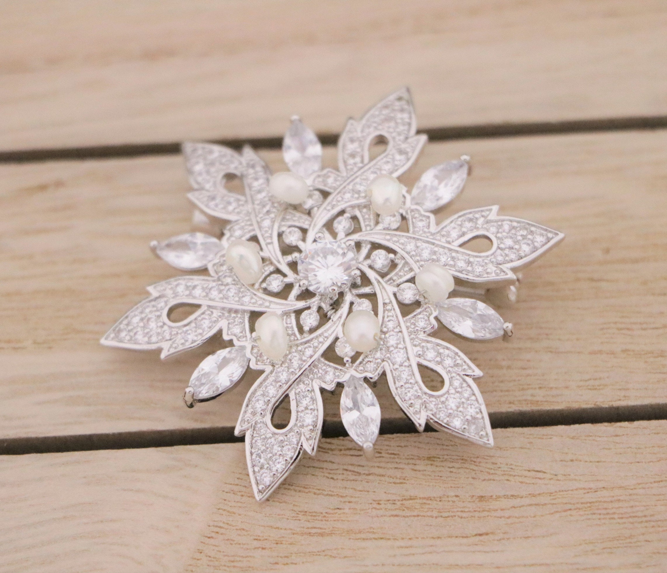 Gold Pearl Brooch Wedding Dress Brooch Bridal Dress Belt Brooch ...