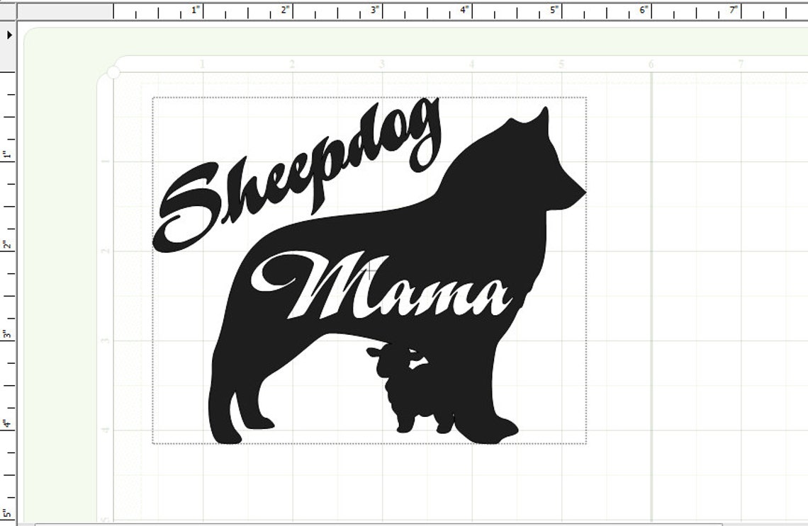 Sheepdog Mama Decal - Etsy