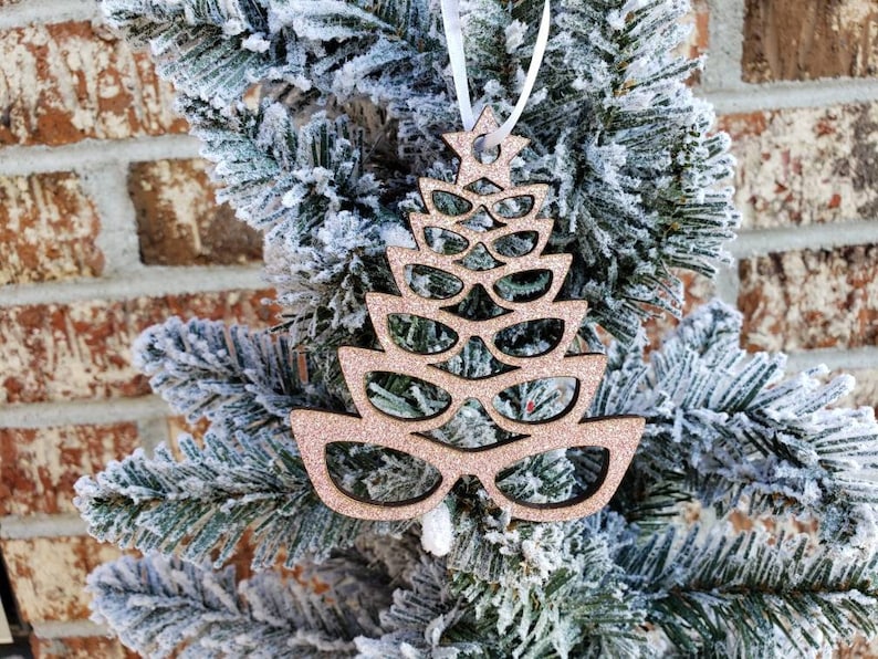 Eyeglass Christmas Tree Ornament - Etsy