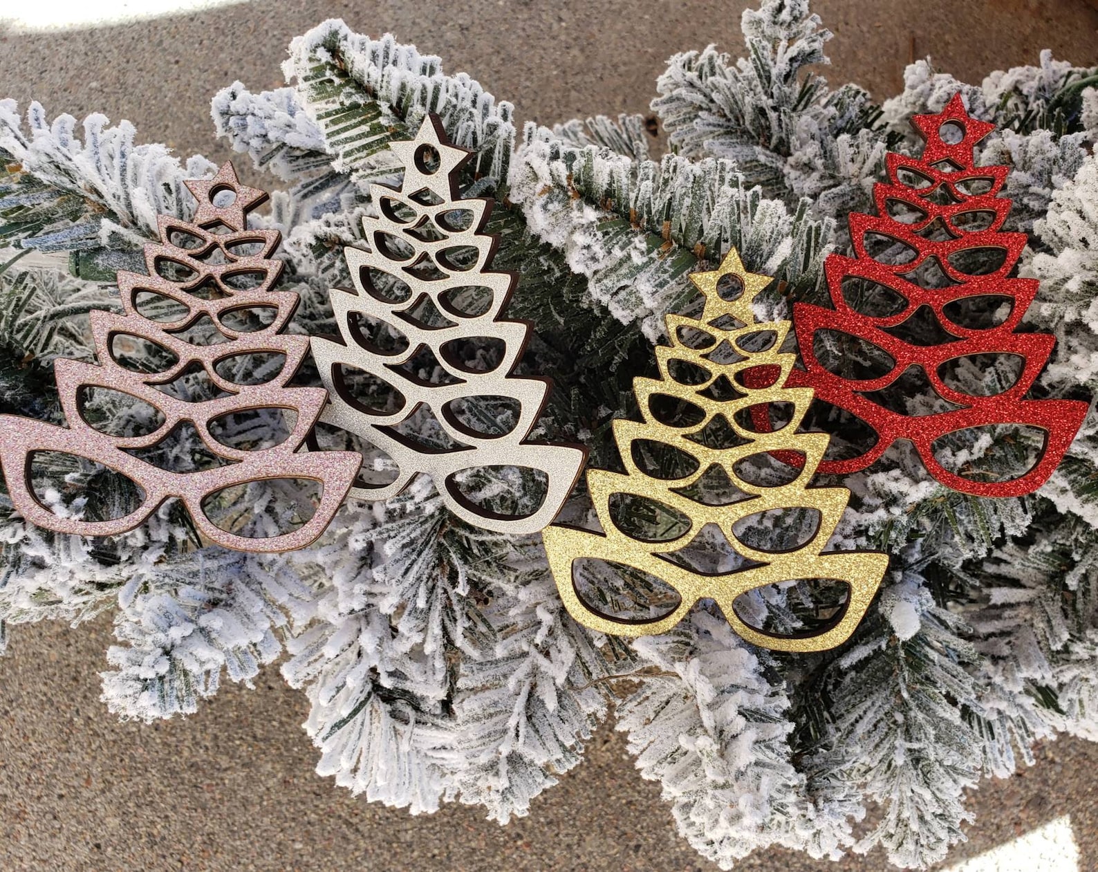 Eyeglass Christmas Tree Ornament - Etsy