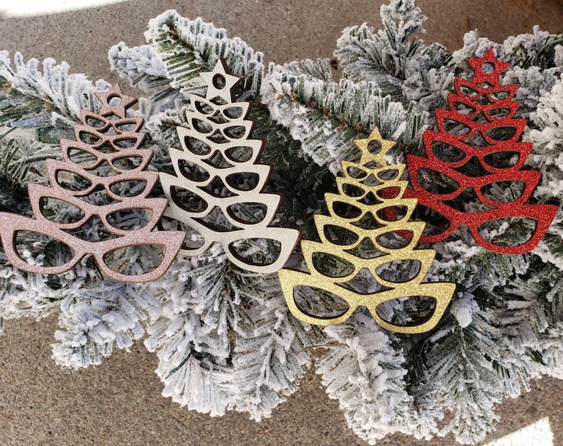 Eyeglass Christmas Tree Ornament - Etsy