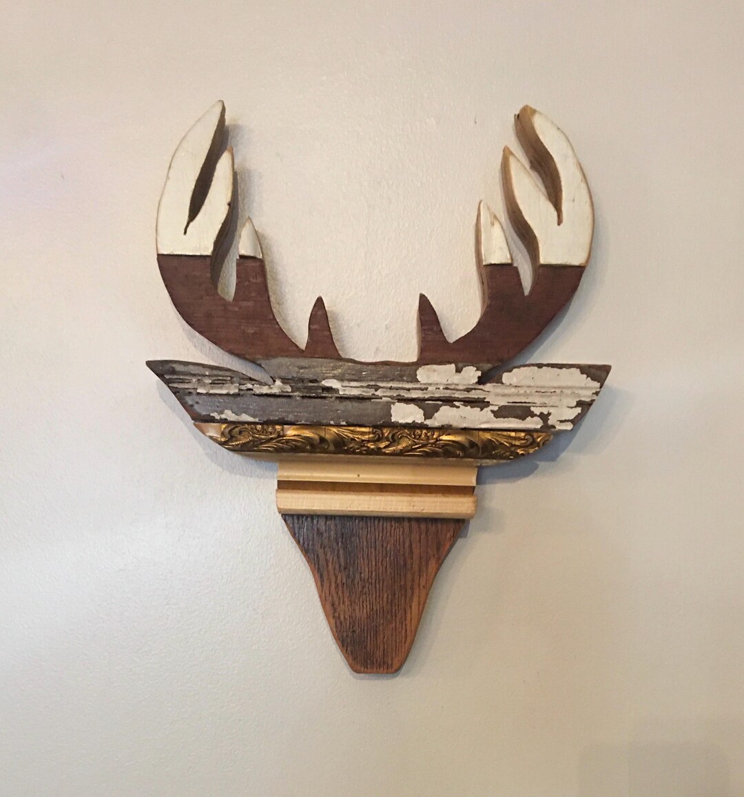 Deer, Reindeer, Buck, Rustic Wood Deer, Deer Sign, Deer Head, Deer ...