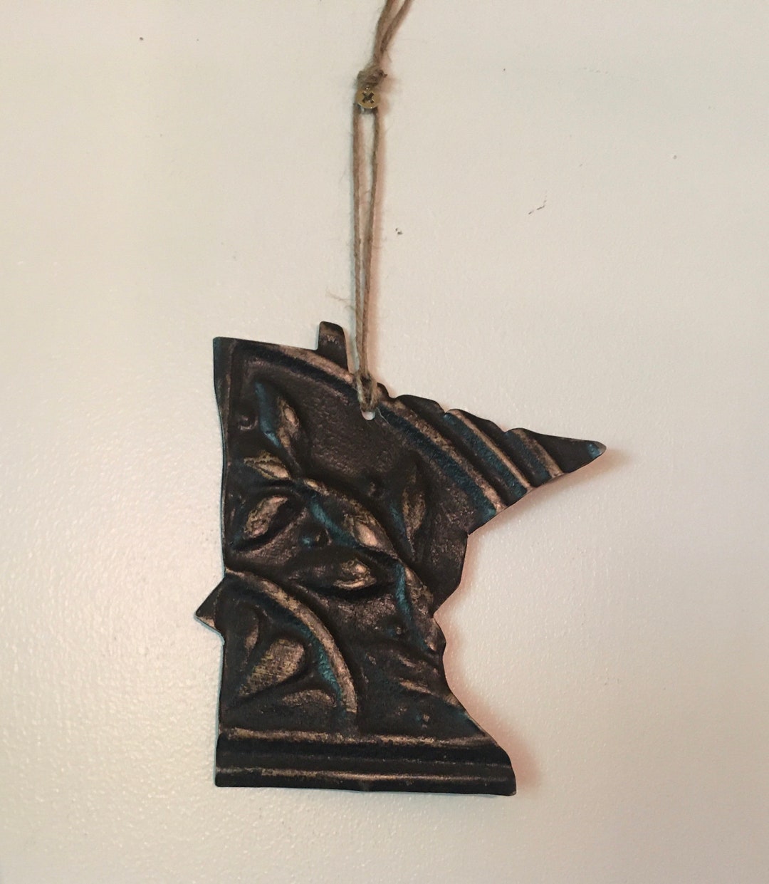 Minnesota Minnie Hanging Sign Designed With Antique Tin Ceiling Tile - Etsy