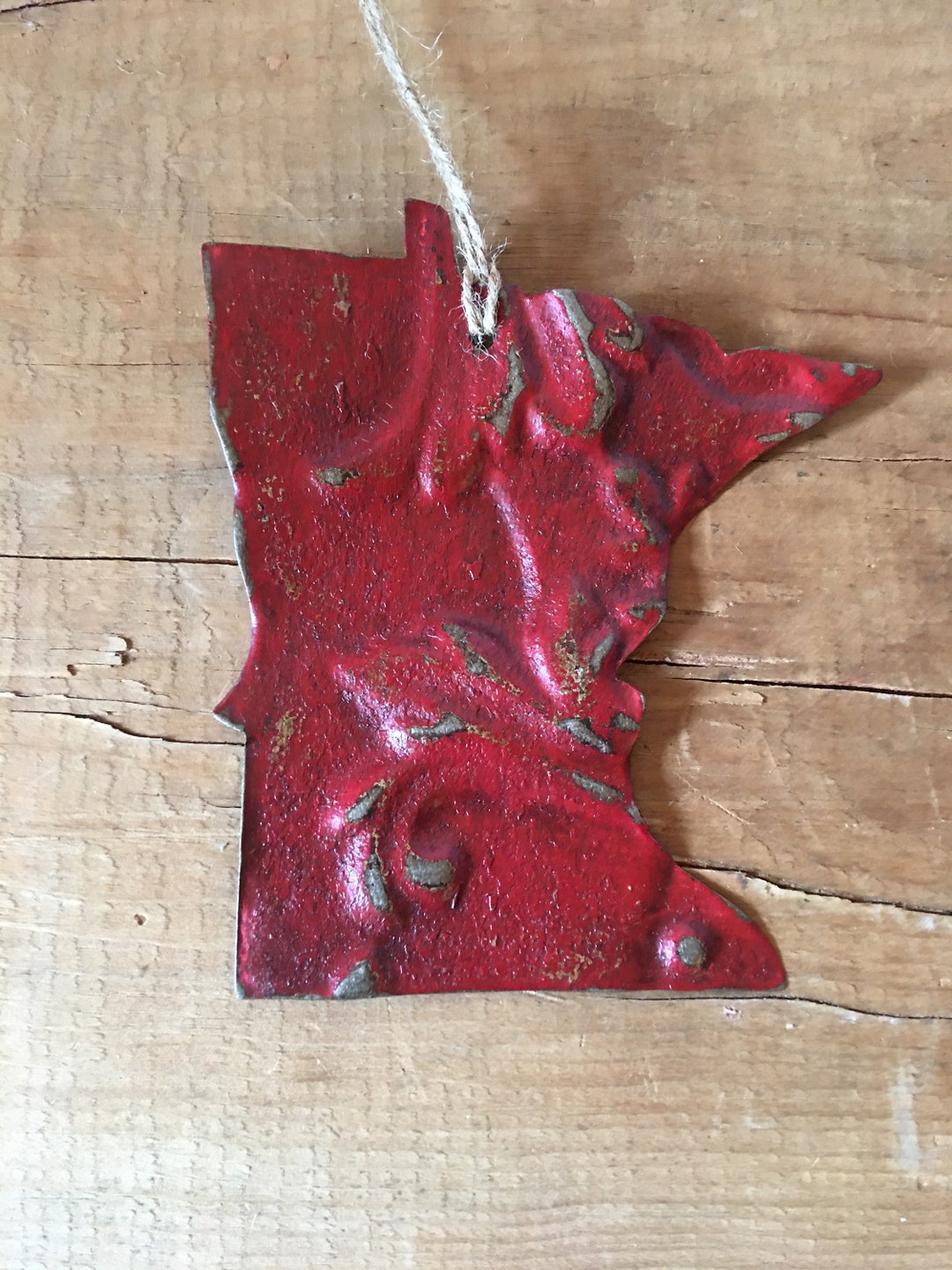 Minnesota Minnie Hanging Sign Designed With Antique Tin Ceiling Tile - Etsy