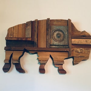 Buffalo/bison/tatonka Wall Hanging Designed With Wood Architectural ...