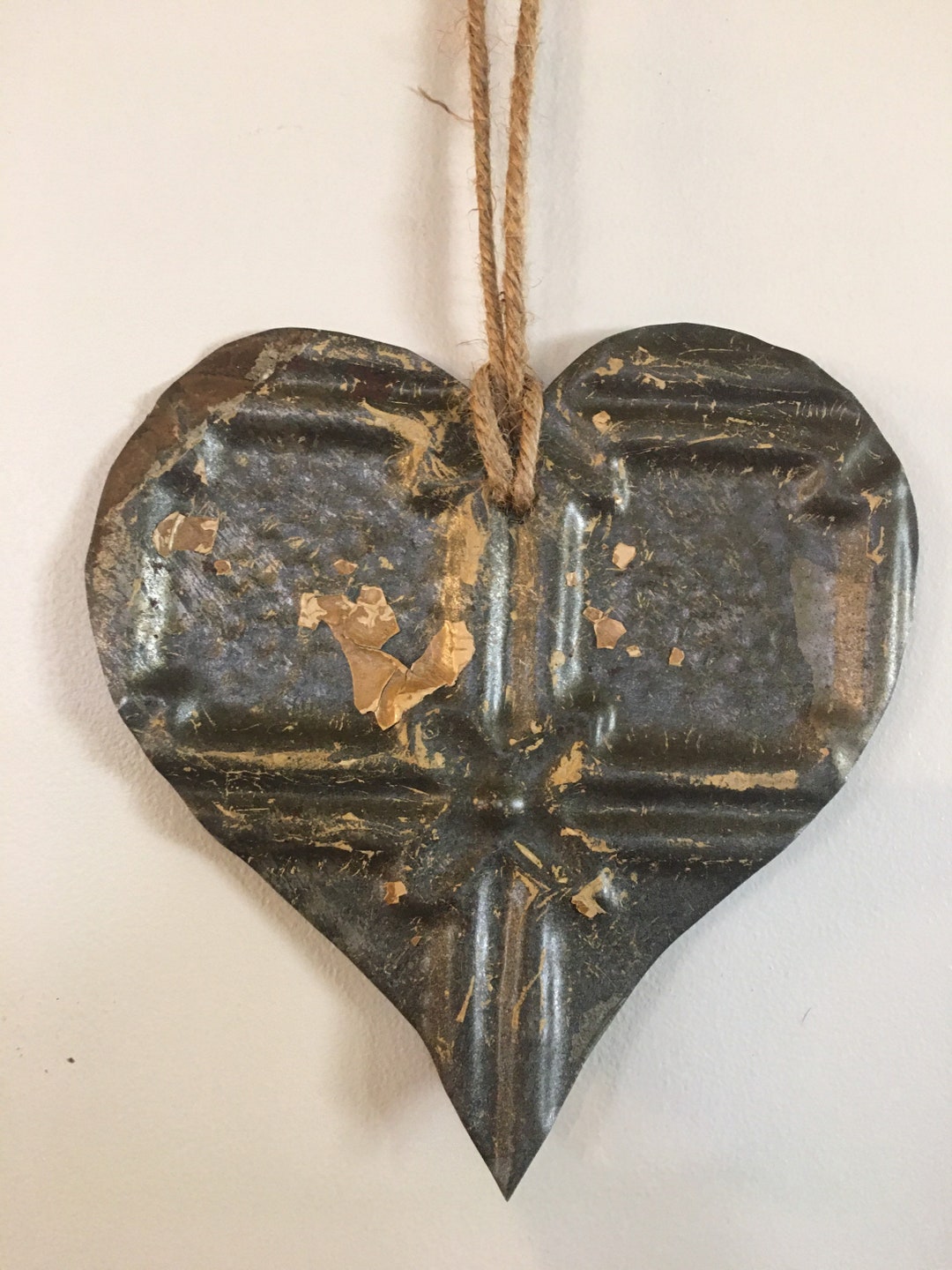Heart Designed With Antique Tin Ceiling Tile - Etsy