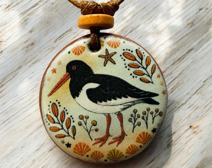 Handmade Ceramic Pendants on Adjustable Cord - Etsy UK