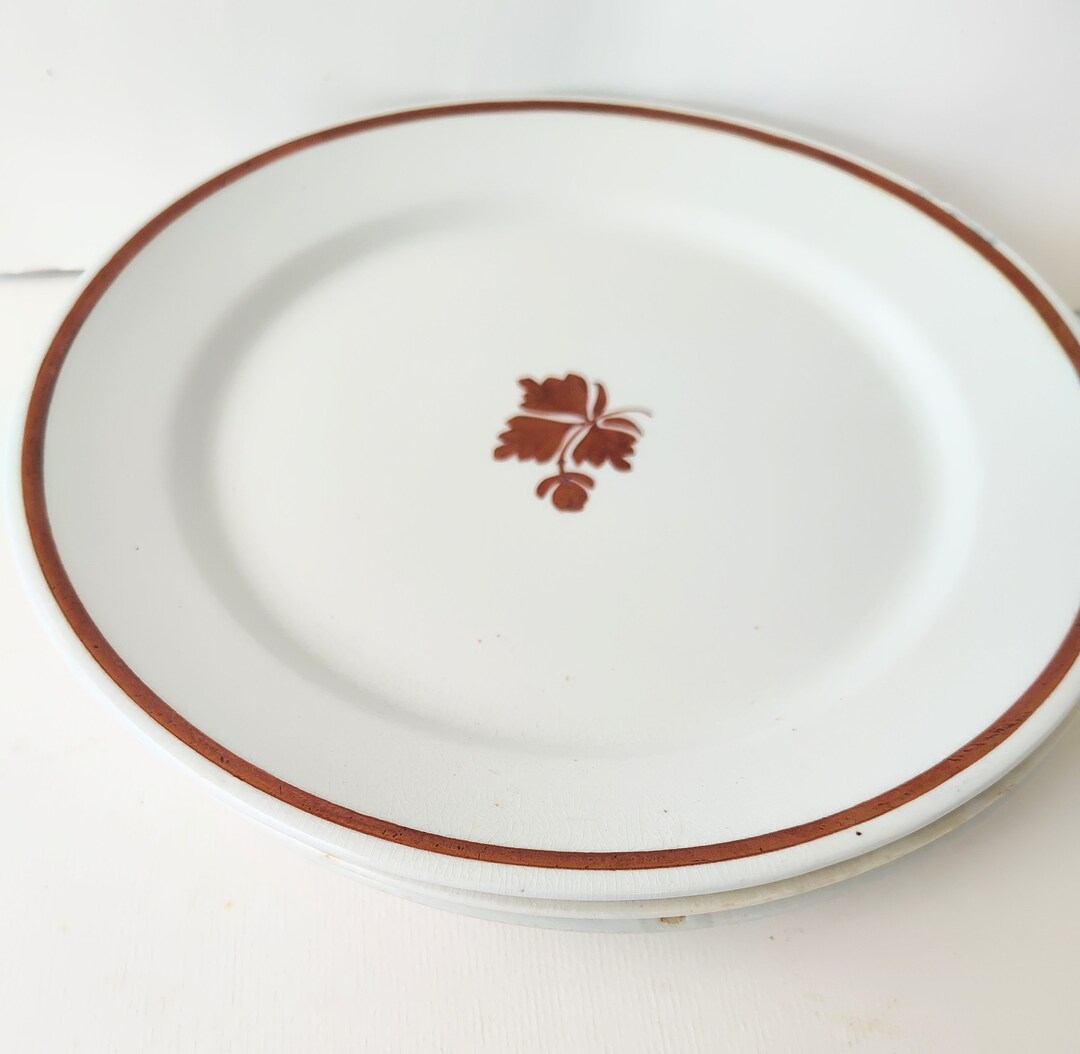 Tea Leaf Ironstone Plates Farmhouse Primitives Fall Decor - Etsy