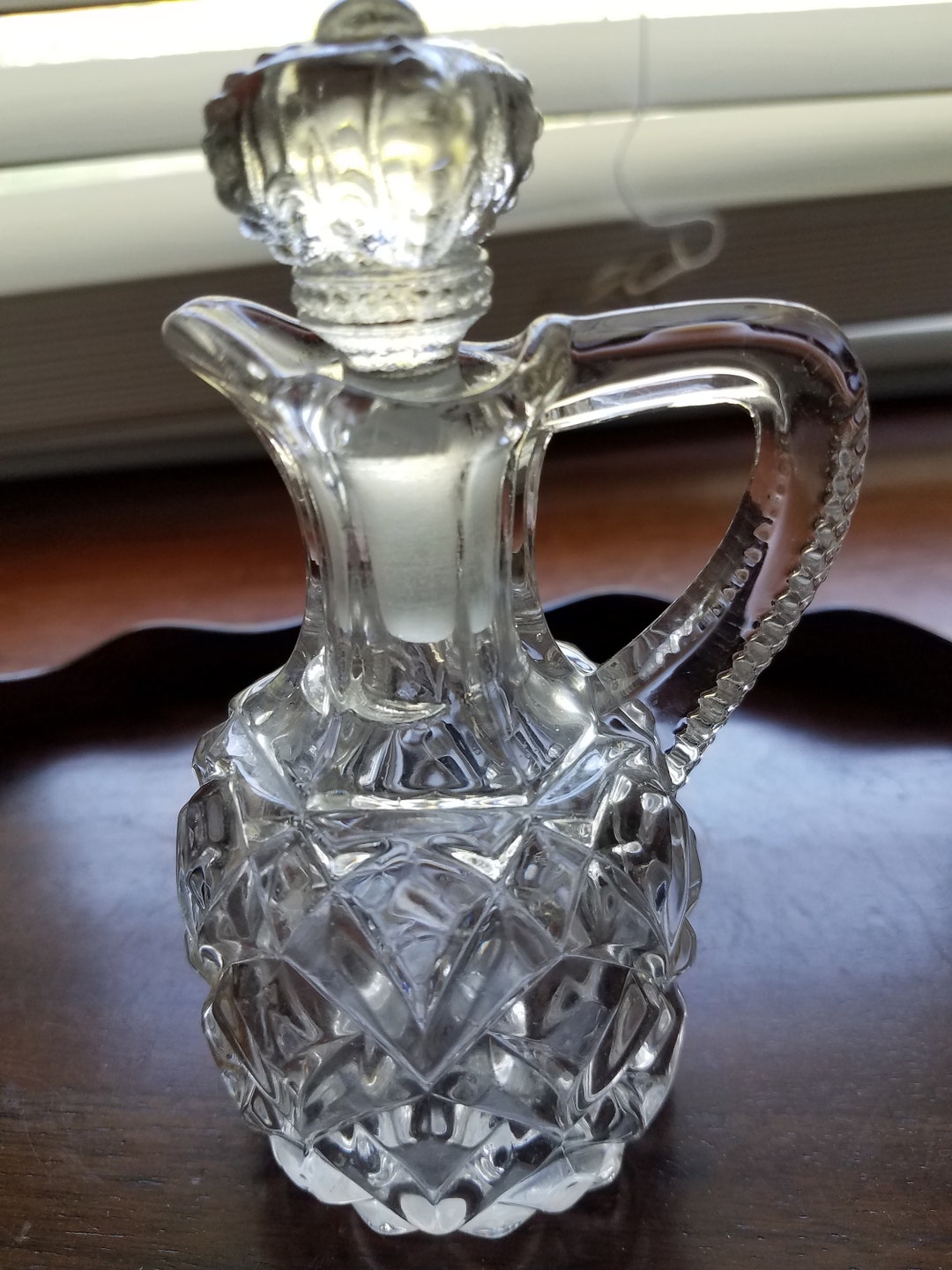 Cruet Small Glass Cruet Kitchen Serving and Dining - Etsy