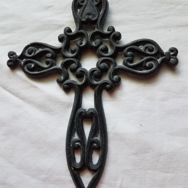 Black Crucifix - Etsy