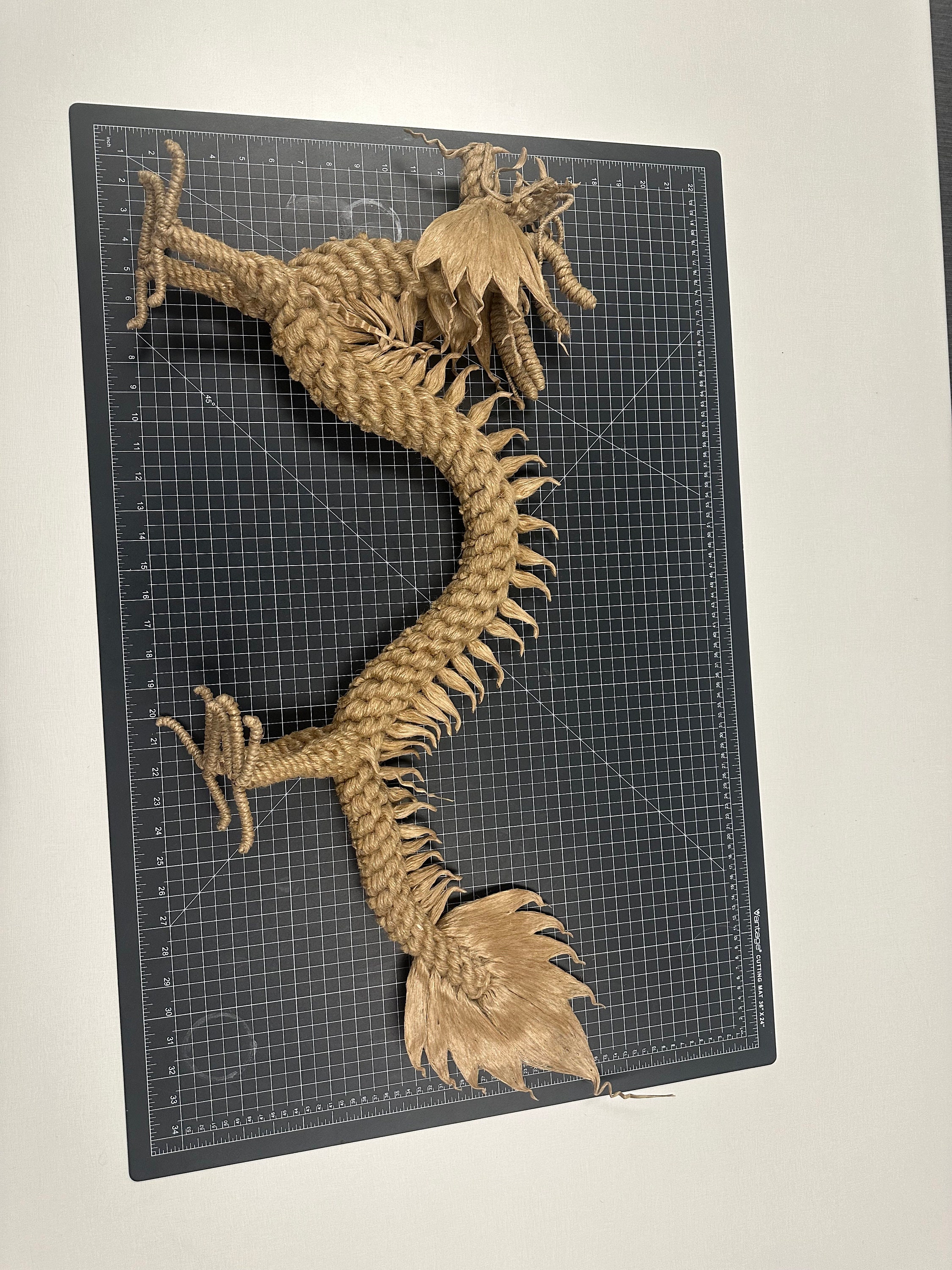 Macramé Dragon Sculpture extraextra Large - Etsy