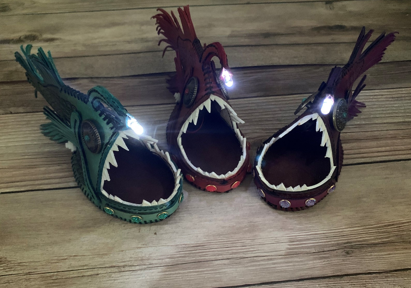 Angler Fish Phone Holder, Fish Business Card Holder, Lighted Fish Phone ...