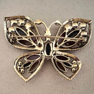 Monet Butterfly Brooch Fall Colored Pin - Etsy