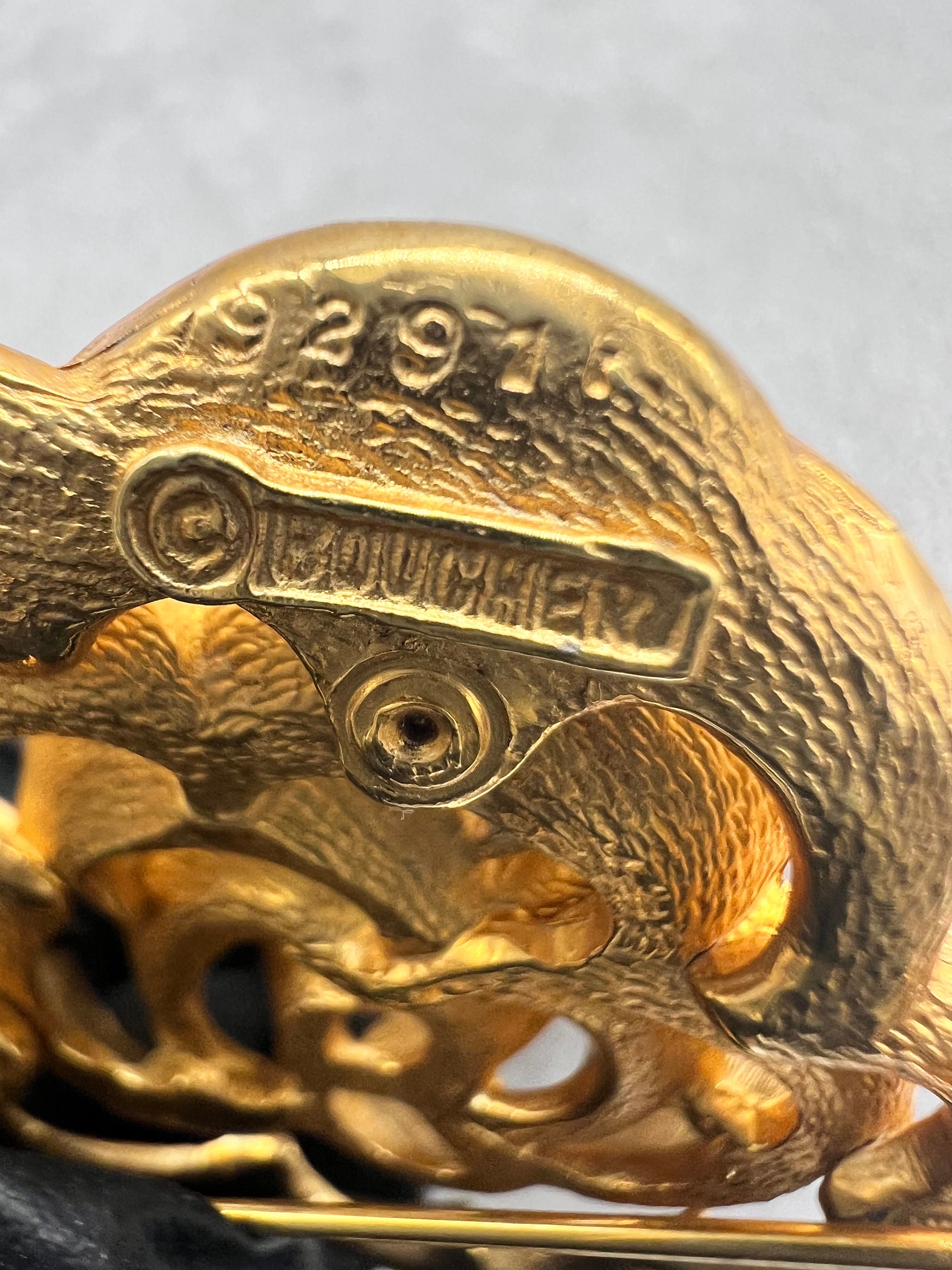 Boucher Rose Brooch Reknown Designer Gold Rose Pin - Etsy