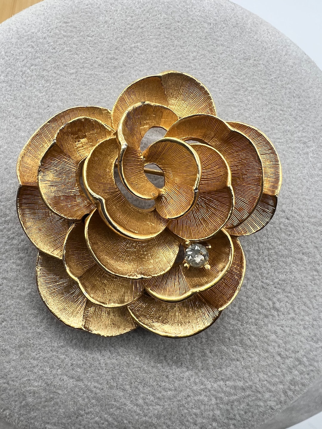 Boucher Rose Brooch Reknown Designer Gold Rose Pin - Etsy