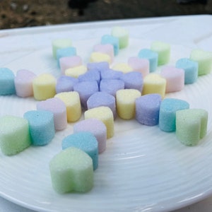 Rainbow Colored Sugar HEARTS Rainbow Pastel Tea Parties, Champagne ...