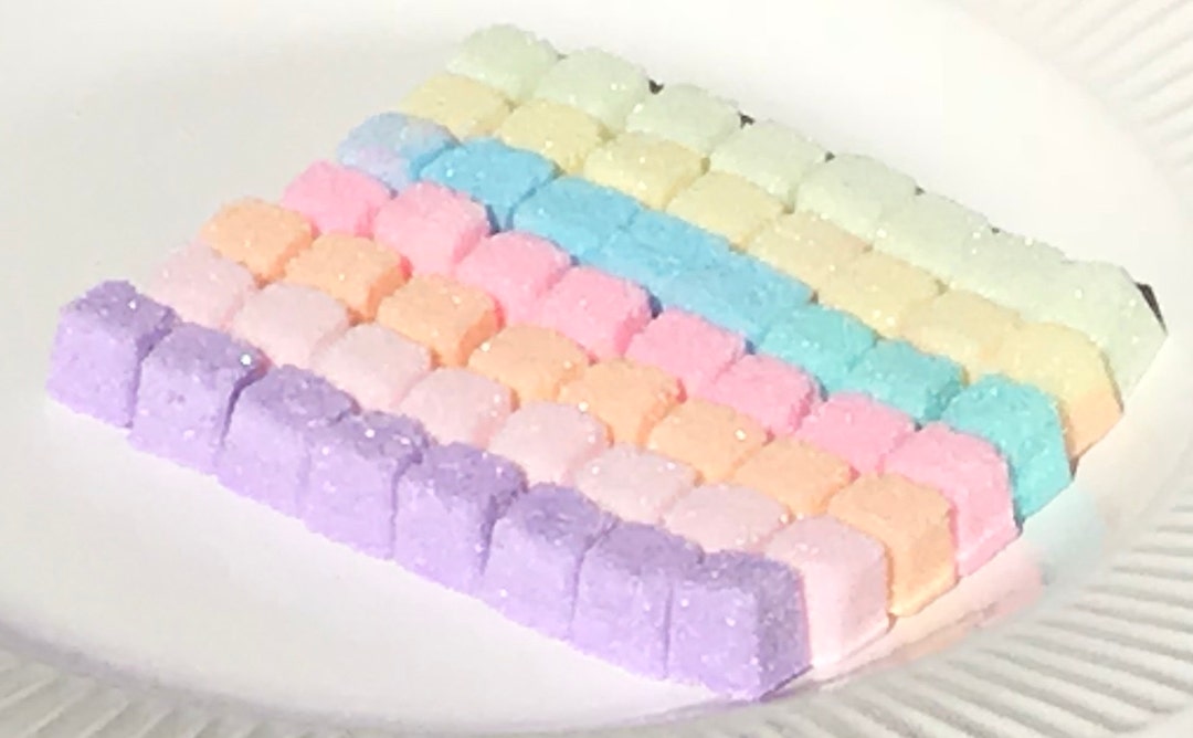 Rainbow Colored Sugar Cubes for Birthday Party Cocktail Party Baby ...