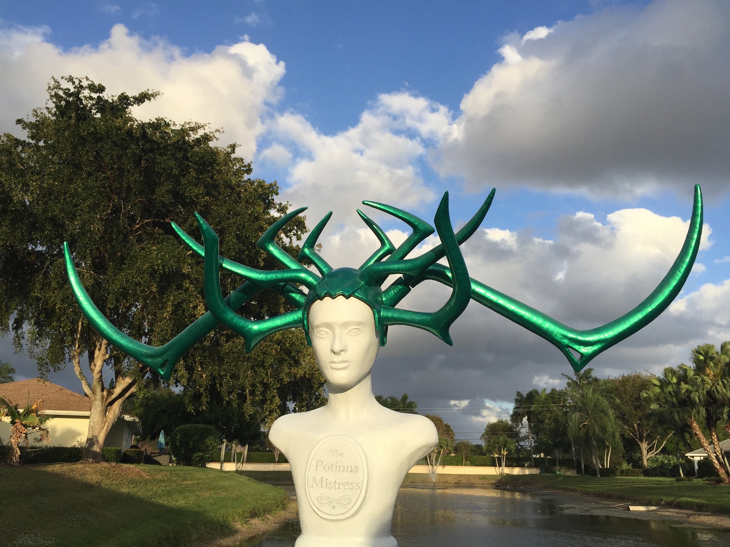 Hela Headdress Full Sized Green Version Thor Ragnarok - Etsy Canada