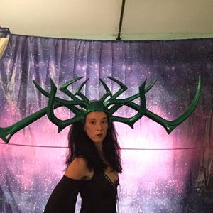 Hela Headdress Full Sized Green Version Thor Ragnarok - Etsy Canada
