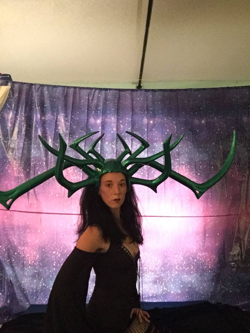 Hela Headdress Full Sized Green Version Thor Ragnarok - Etsy Canada