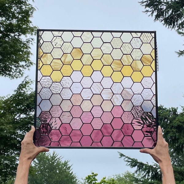 Stained Glass Panel Clear - Etsy