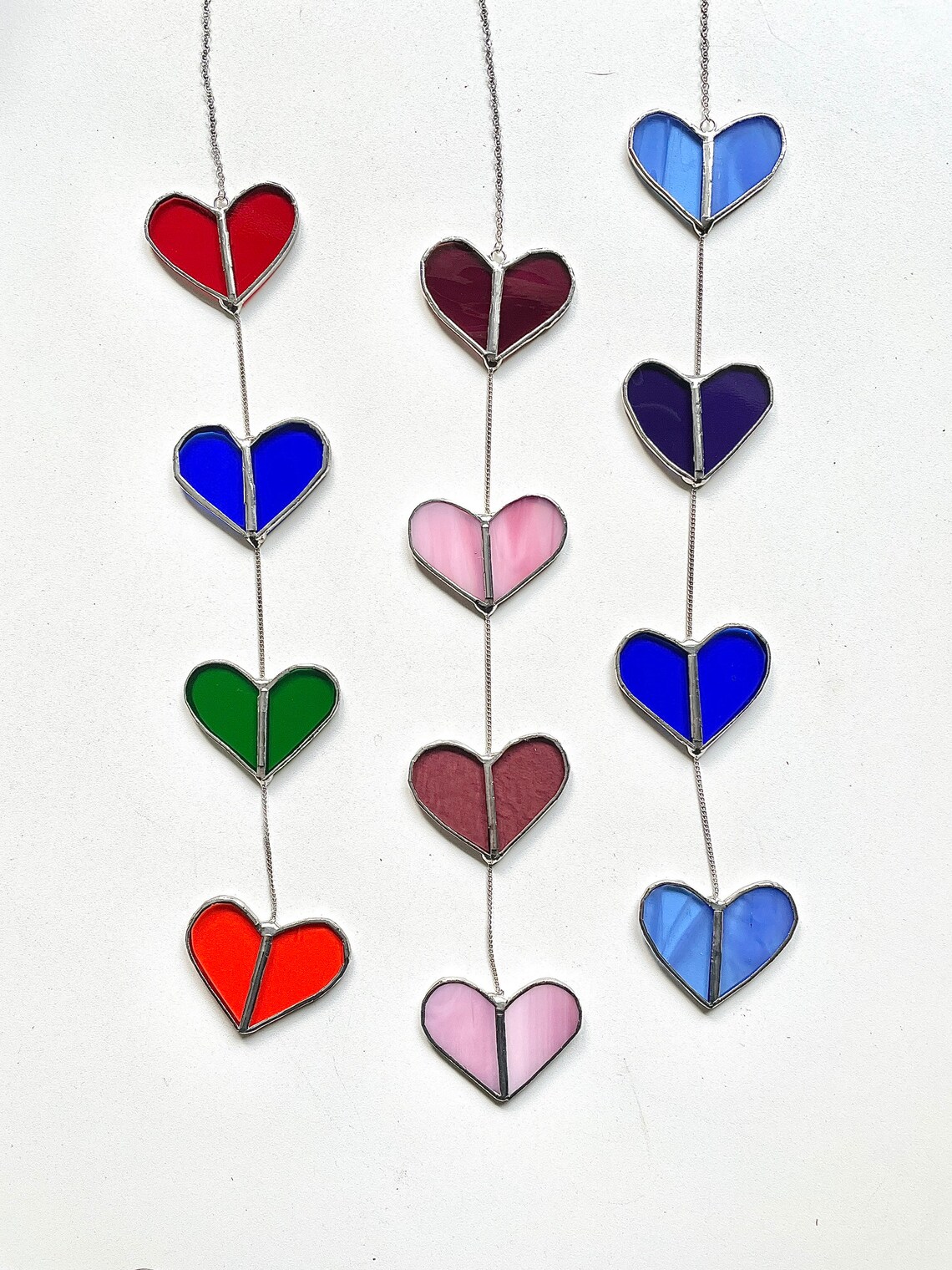 CUSTOM 4 Element Heart String • Suncatcher • Wall Hanging - Etsy