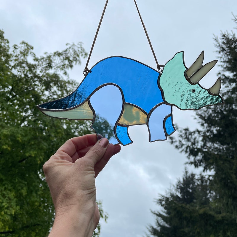 Stained Glass Dinosaur - Etsy