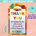 Building Blocks Birthday Thank You Tag, Blocks Birthday Tag, Label ...