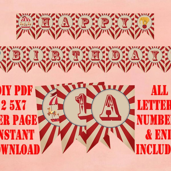 Circus Banner - Etsy