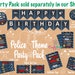 Police Cop Banner All Letters Numbers and Ends, INSTANT DOWNLOAD ...